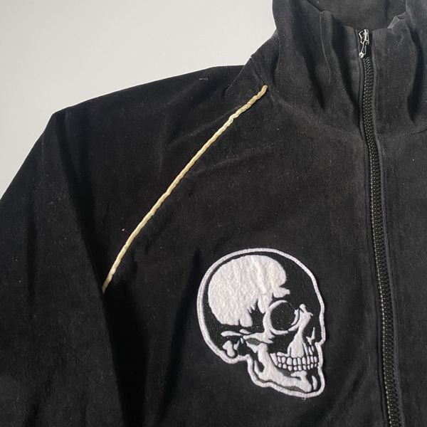 Number (N)ine Number nine velour skull jacket | Grailed