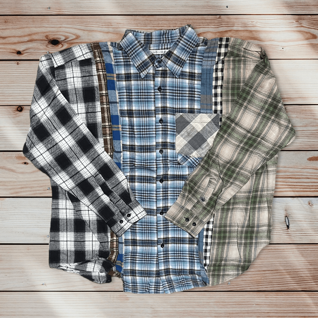 Needles × Nepenthes New York Rebuild By Needles 7 Cut Reworked Flannel ...