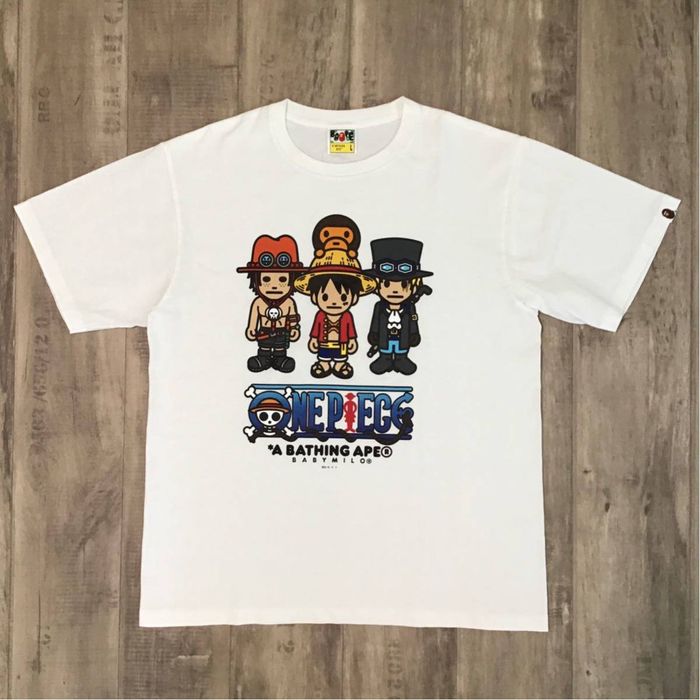Bape BAPE × One Piece LUFFY & BROTHERS T-shirt | Grailed