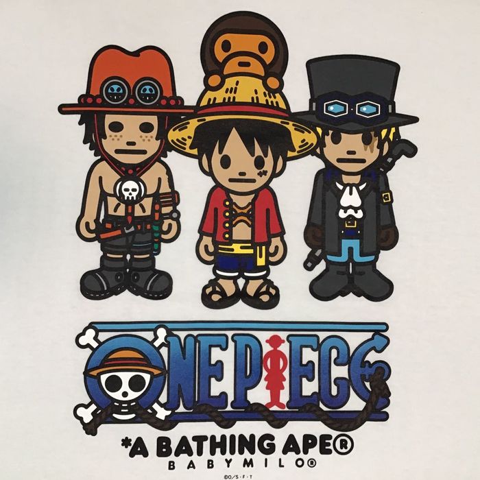 Bape BAPE × One Piece LUFFY & BROTHERS T-shirt | Grailed
