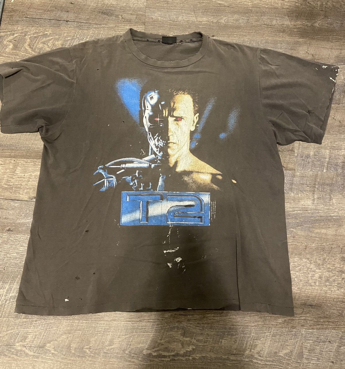 Movie × Vintage Vintage faded 90s the terminator 2 tee | Grailed