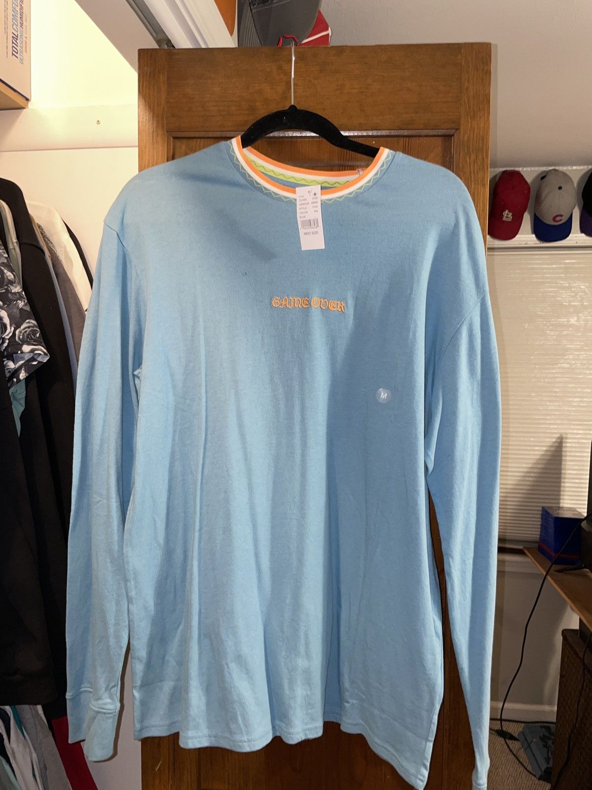 Pacsun Game over logo teal long sleeve | Grailed
