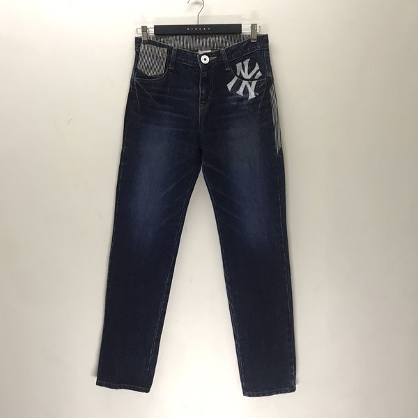 MLB Yankees Denim Jeans Patchwork by LB-03 MLB | Grailed
