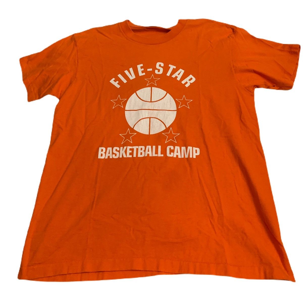 Nike Vintage Orange Five Star Basketball Camp T-Shirt | Grailed
