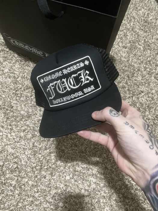 Chrome Hearts Fuck Trucker Hat | Grailed