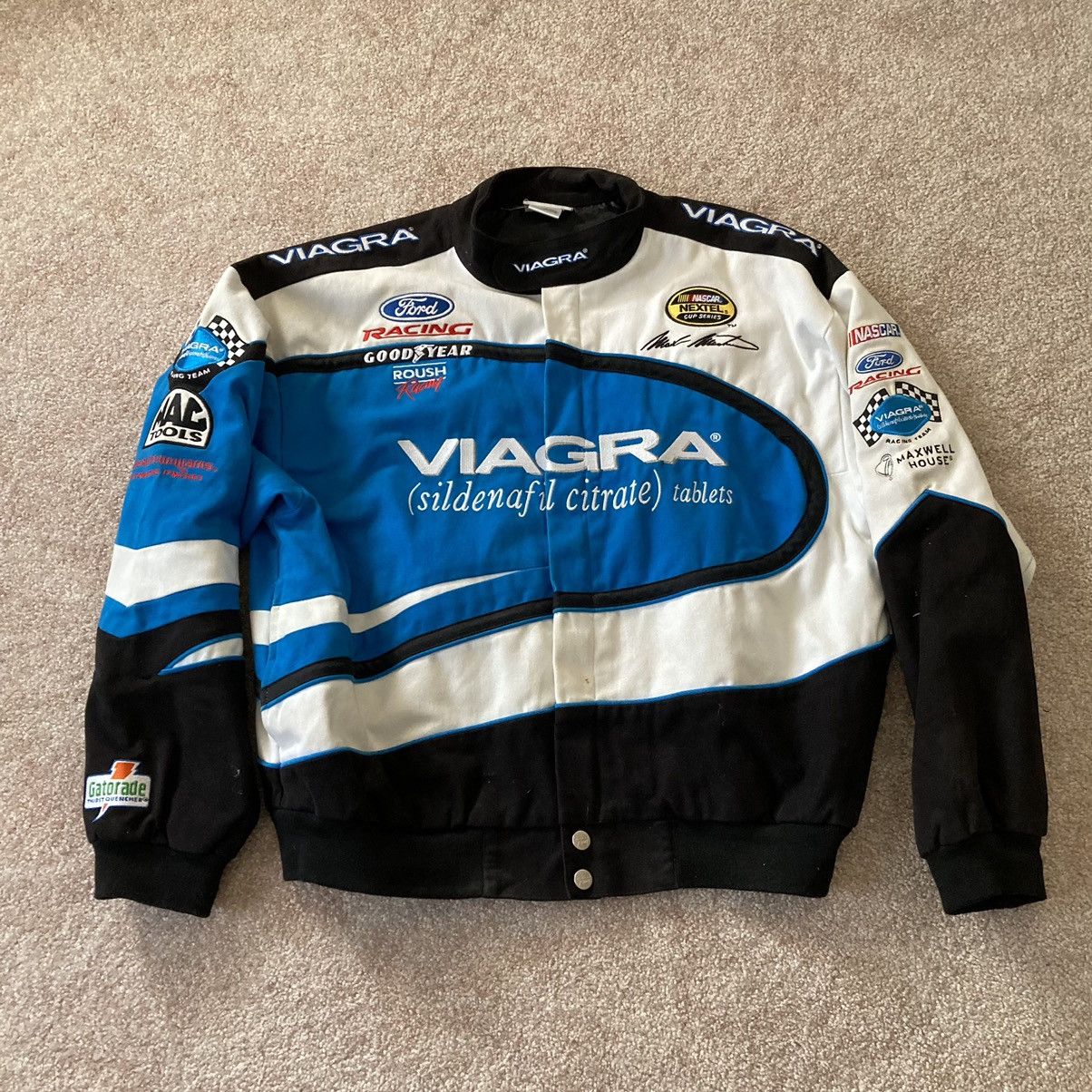 Nascar Vintage Vintage Nascar Mark Martin Viagra Roush Racing Jacket