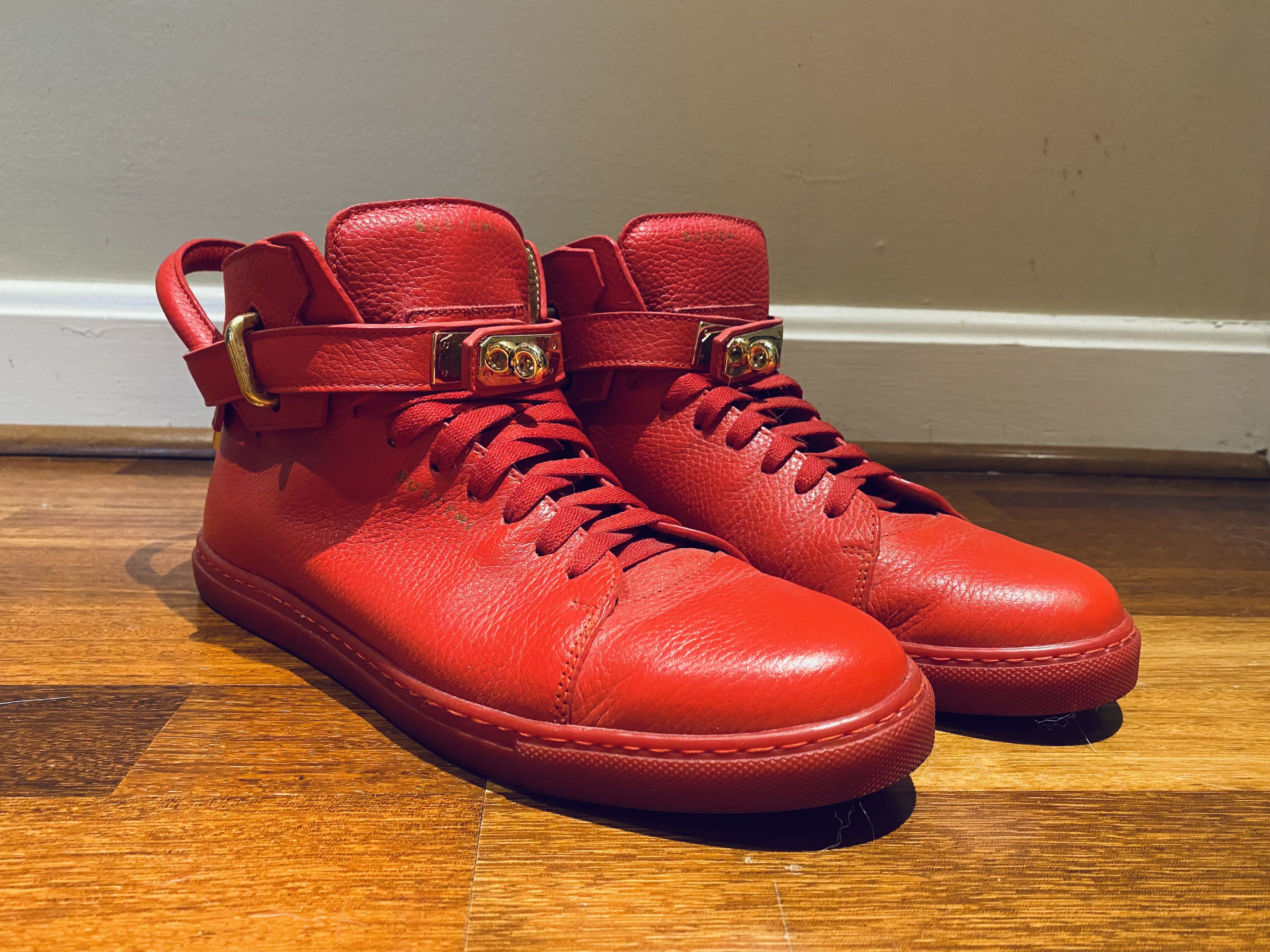 Buscemi Buscemi Red Gold Lock Sneaker | Grailed