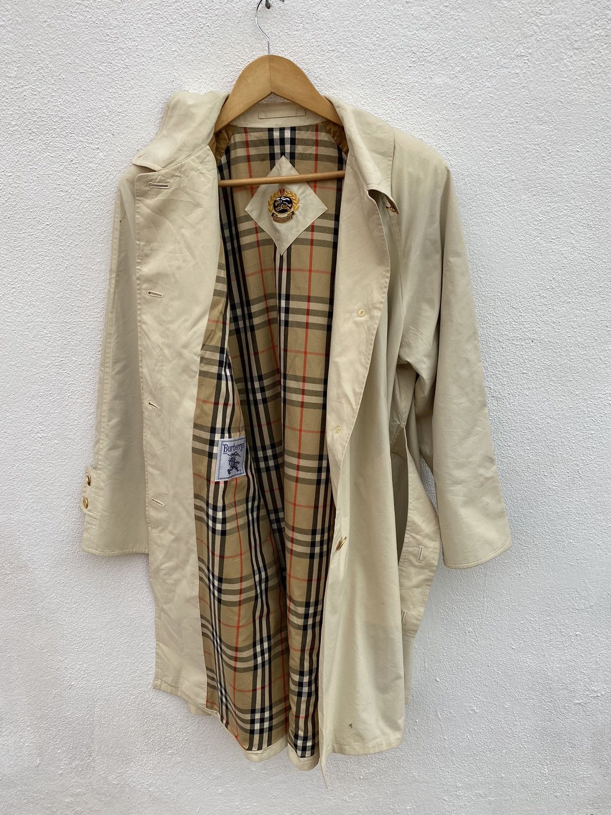 Burberry Prorsum × Vintage Vintage Burberrys trench coat nova check ...