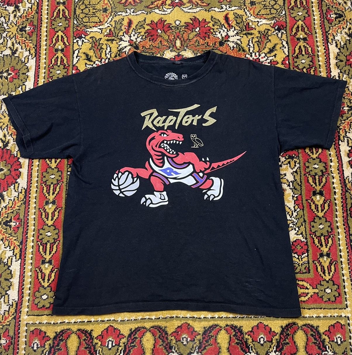 Drake × Streetwear × Vintage Very Rare Ovo Raptors T-Shirt Limited ...