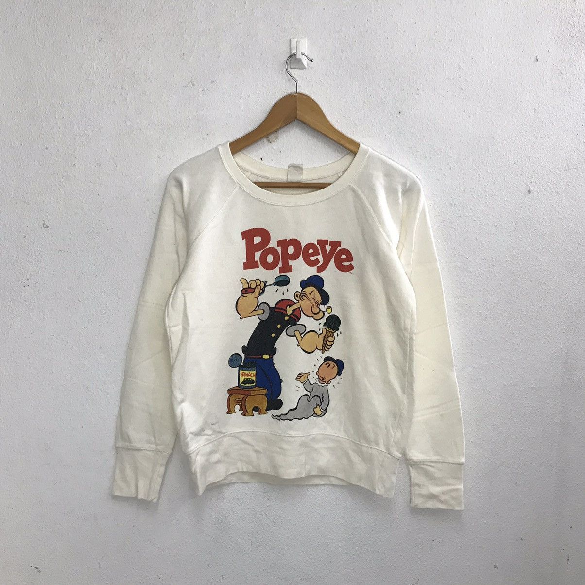Uniqlo Popeye Sweatshirt Big Spellout Logo | Grailed