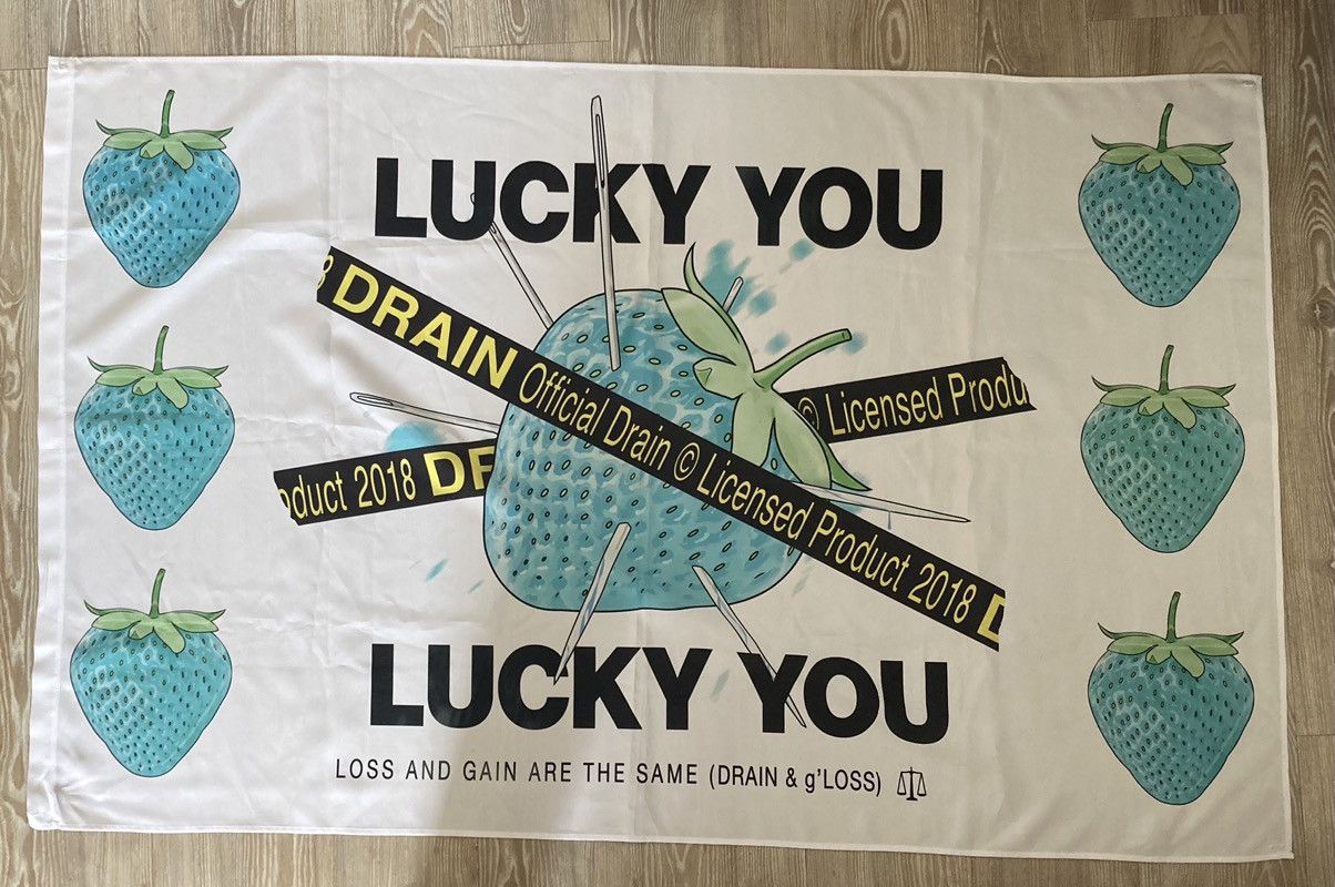 Drain Gang × Sad Boys Drain Gang “Lucky You” Flag | Grailed
