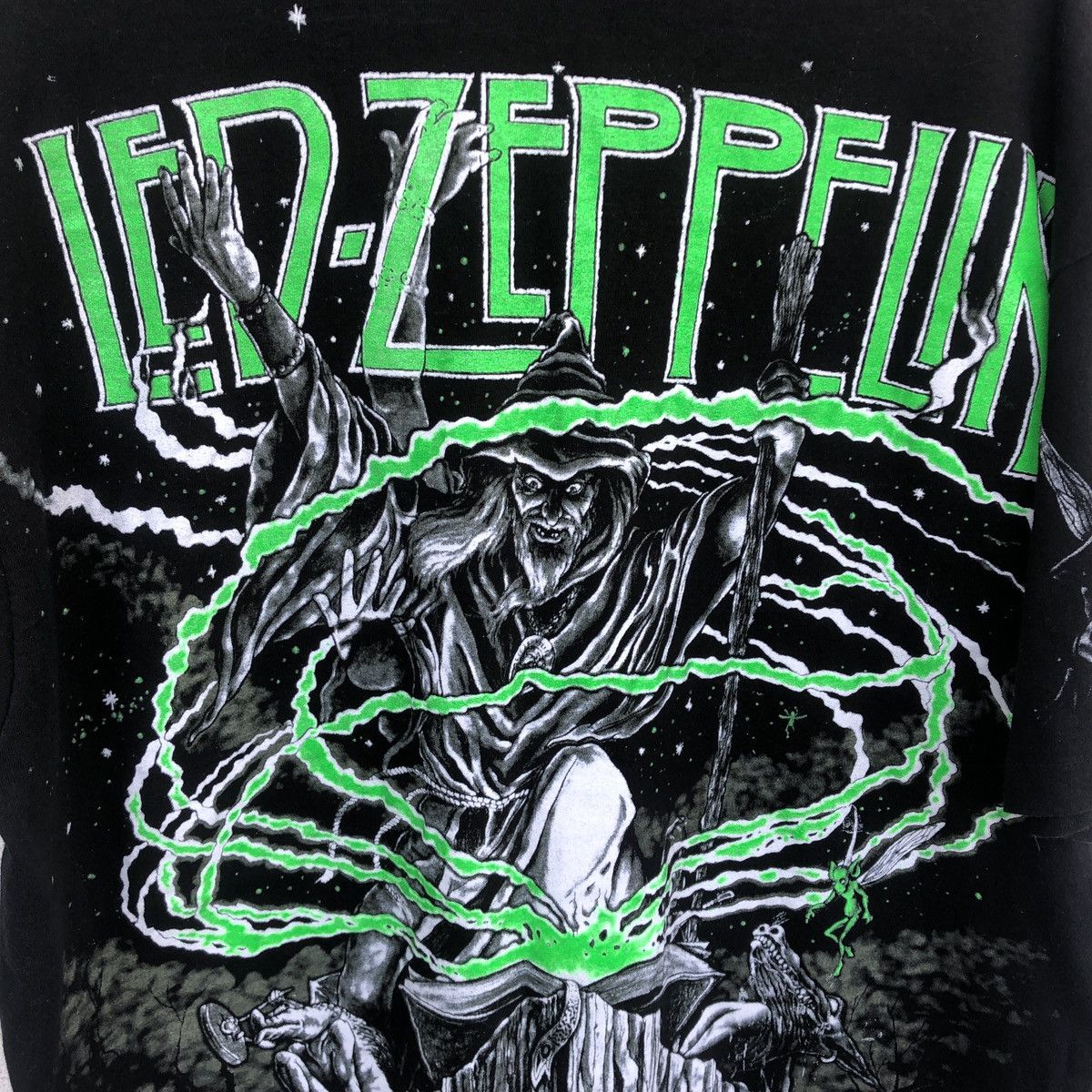 Vintage Vintage led zeppelin wizard 1992 overprint | Grailed