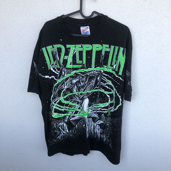 Vintage Vintage led zeppelin wizard 1992 overprint | Grailed