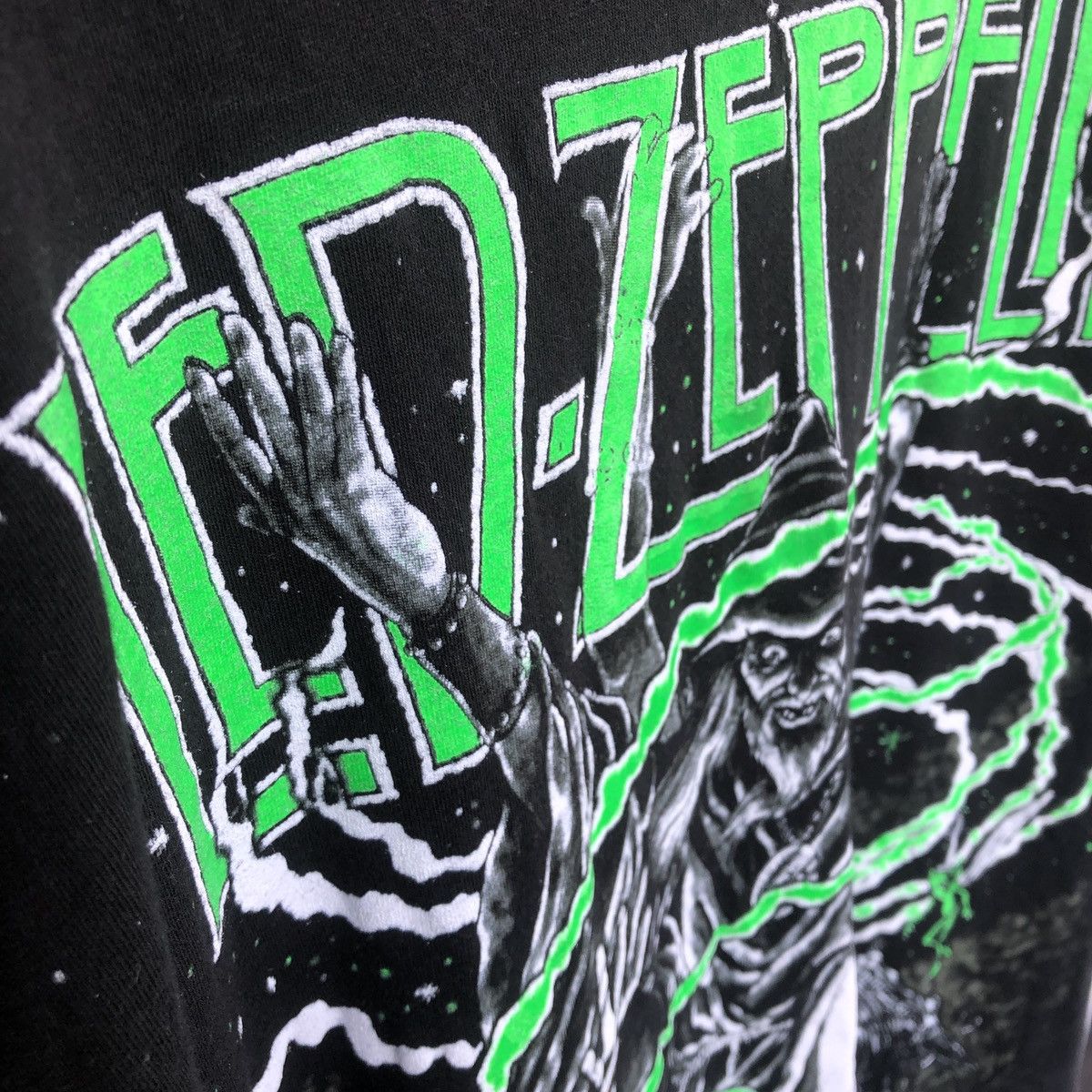 Vintage Vintage led zeppelin wizard 1992 overprint | Grailed