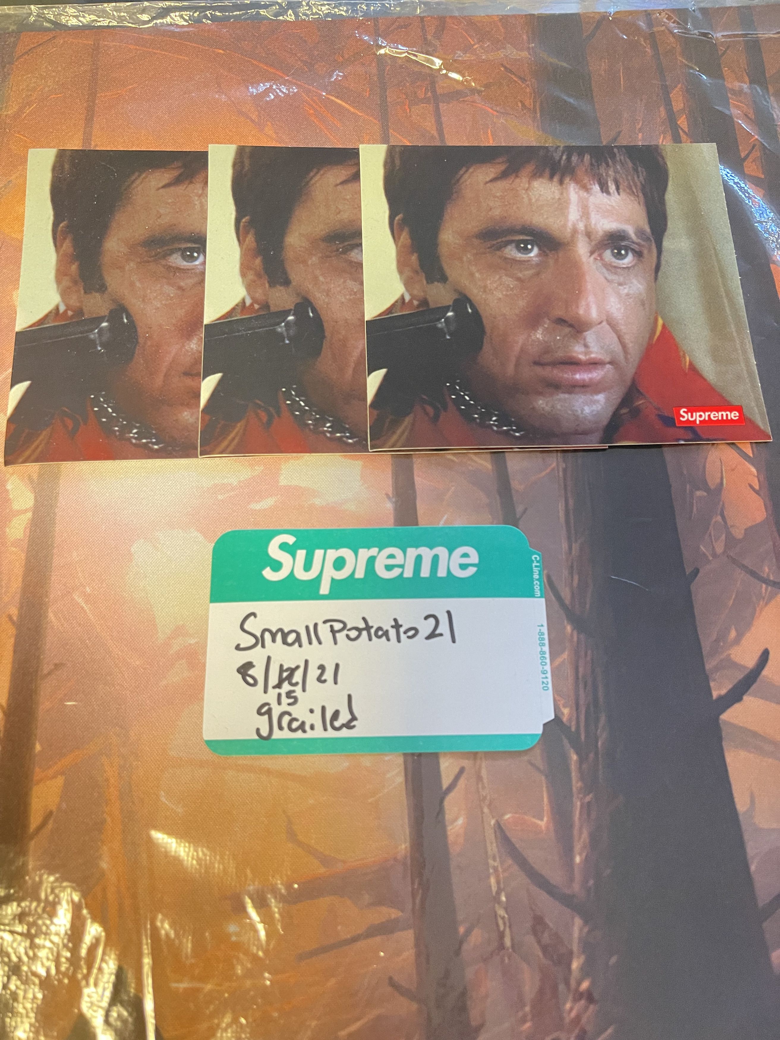 Supreme 3x Supreme X Scarface Shower Sticker | Grailed