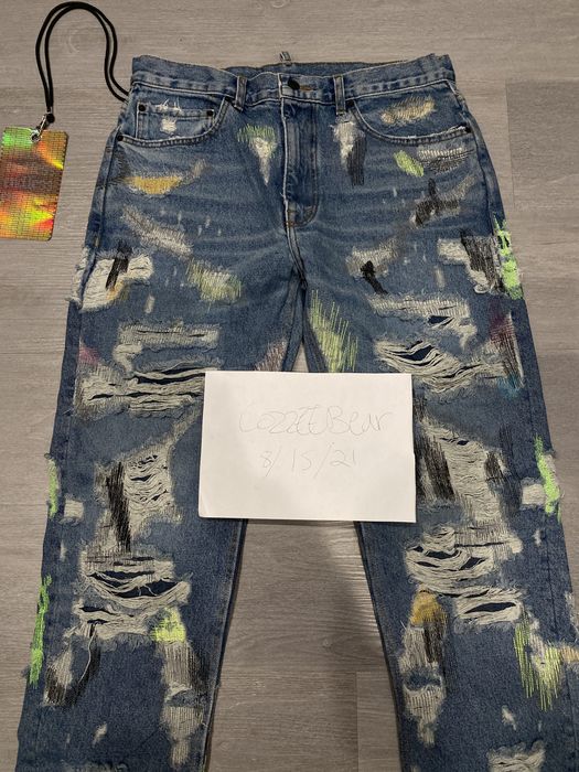 Vlone Endless Denim Jeans | Grailed