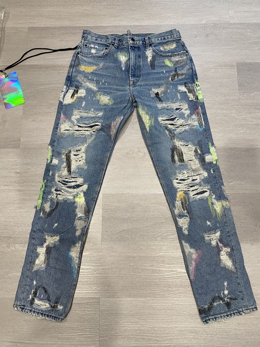 Vlone Endless Denim Jeans | Grailed
