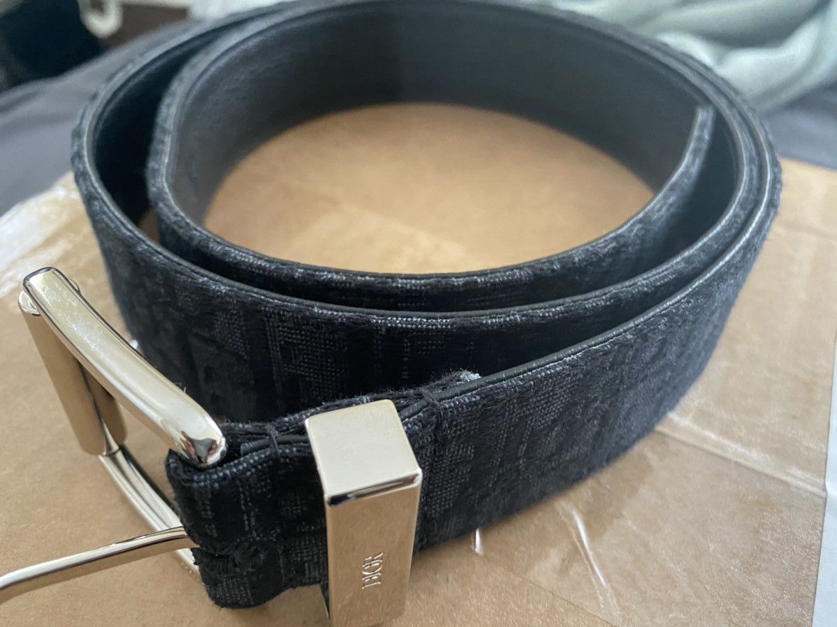 Dior Dior black monogram belt size 95 | Grailed