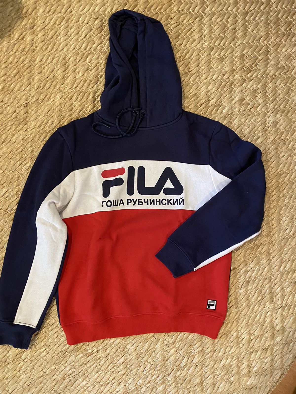 Gosha Rubchinskiy Gosha x Fila Logo Hoodie | Grailed