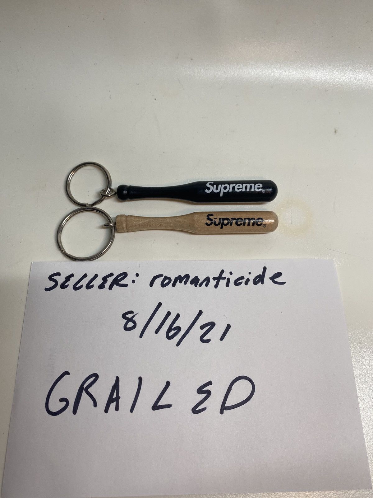 Supreme Supreme Baseball Bat Keychains (2 pack) | Grailed