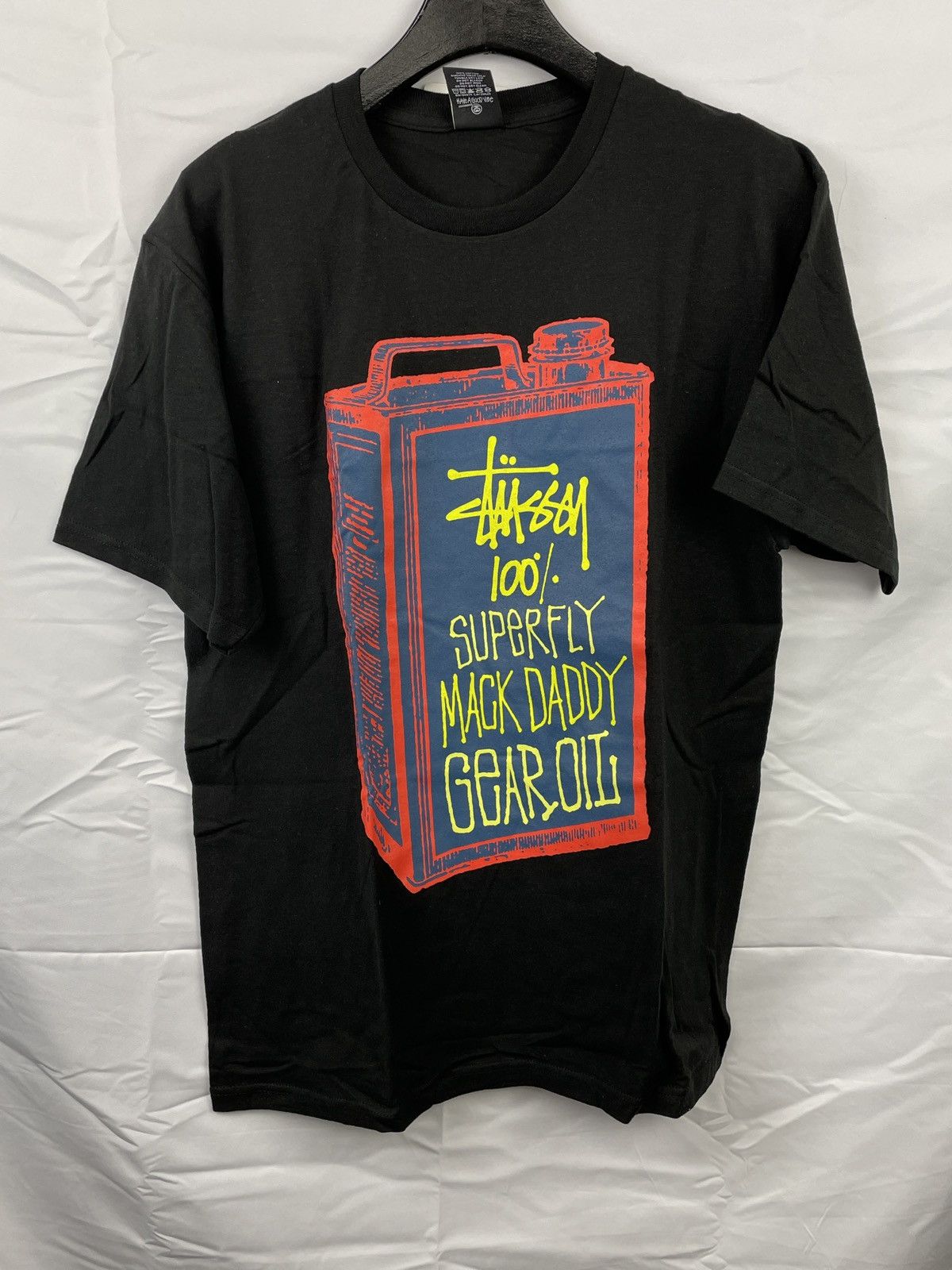 Stussy M Stussy superfly Mack daddy gear oil tee t shirt vintage | Grailed