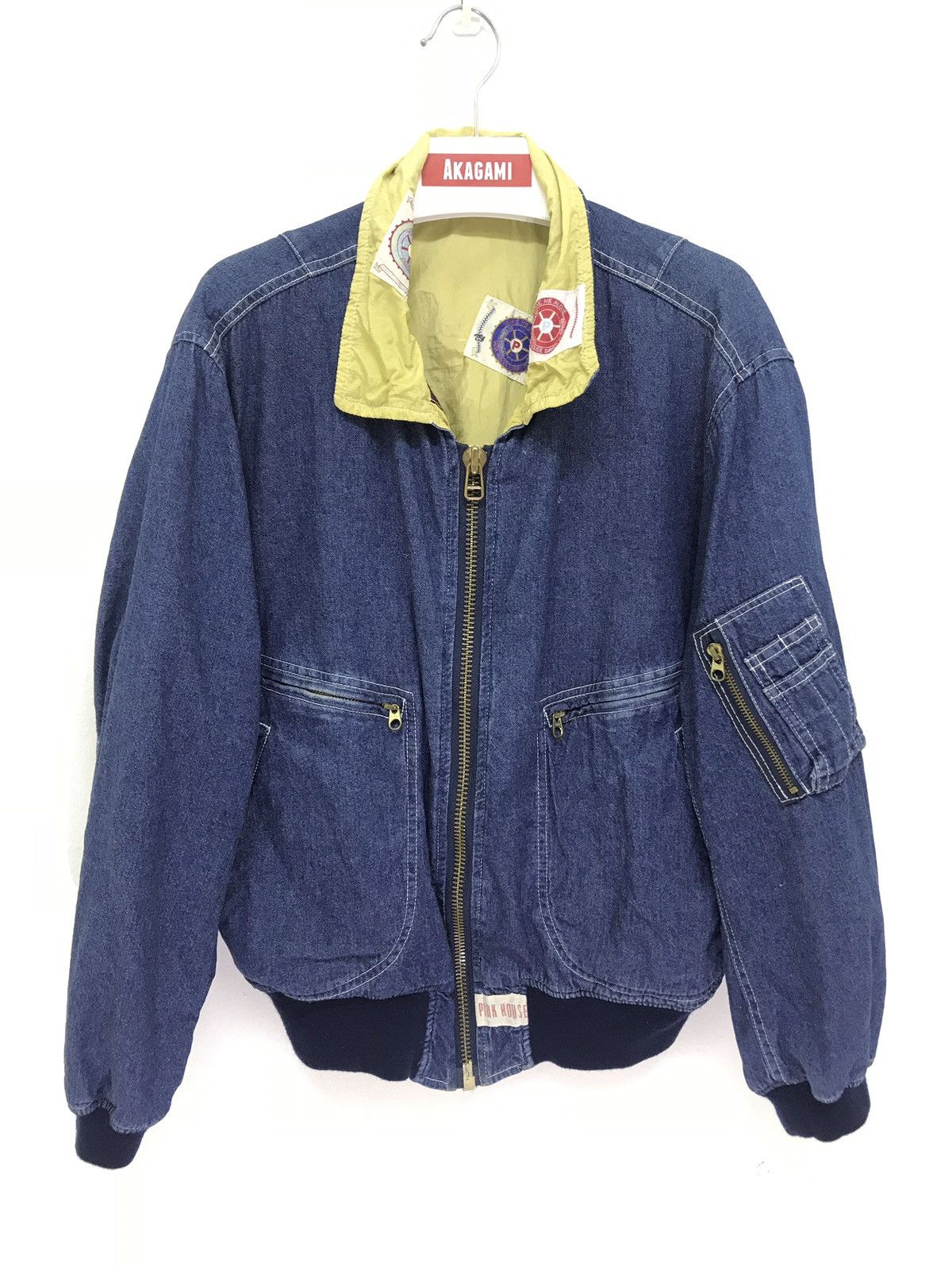 Bomber Jacket × Pink House Japan Brand Pink House Ma-1 Blue Bomber ...