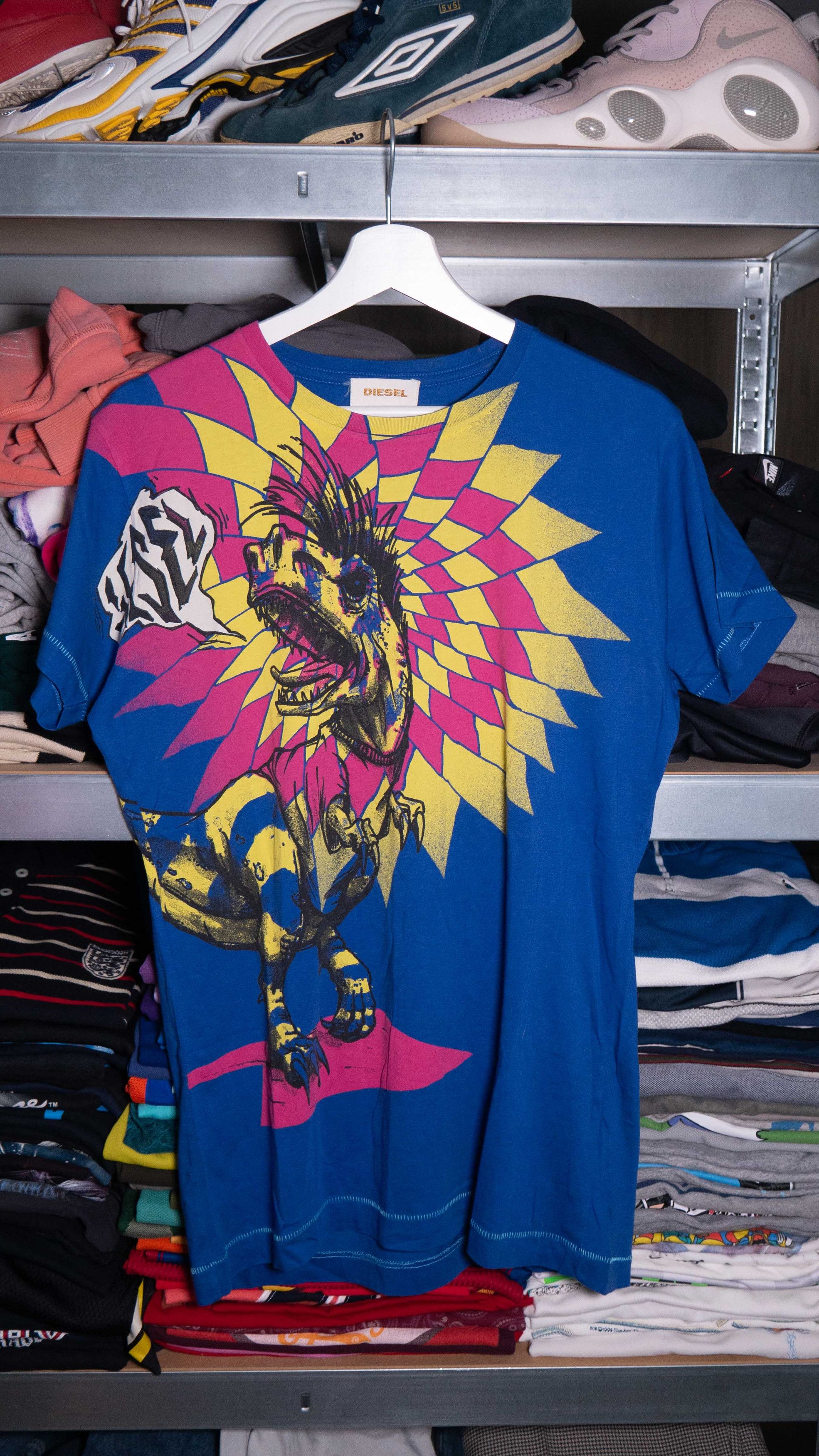 Diesel Vintage Diesel Dinosaur Tee Shirt Luxury Streetwear Cotton | Grailed