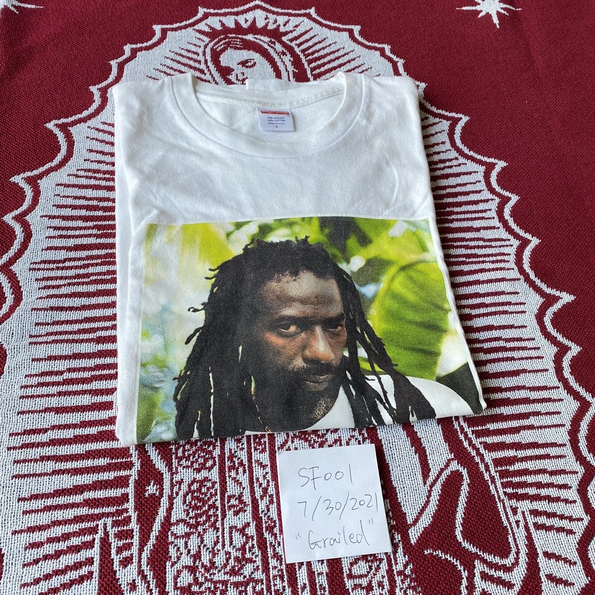 Supreme Used SS19 Supreme Buju Banton Tee Box Logo White Size L | Grailed