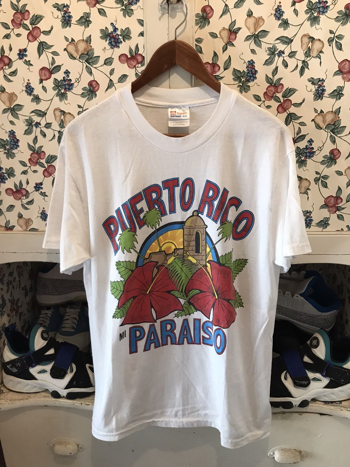 Hanes × Vintage Vintage 90s Puerto Rico T-shirt | Grailed