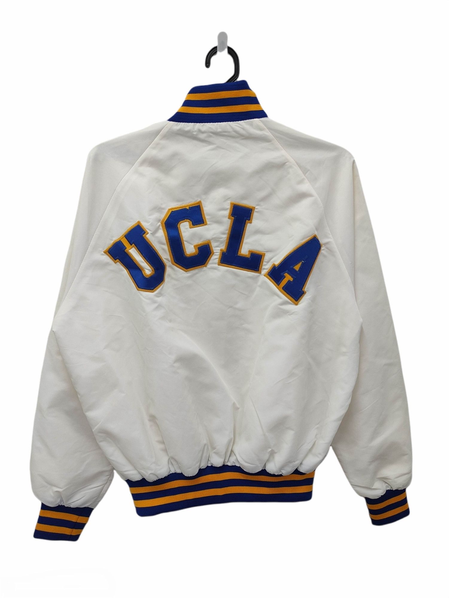 Vintage VINTAGE 80's UCLA SNAP BUTTON VARSITY SATIN JACKET | Grailed