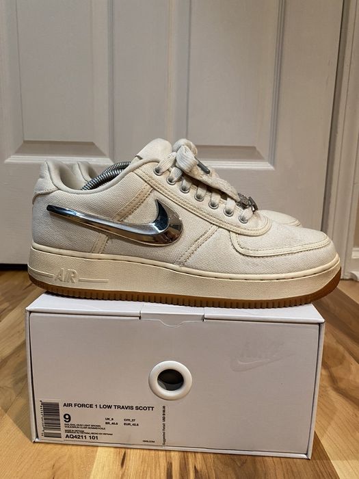 Nike Travis Scott x Air Force 1 Sail 2018 | Grailed