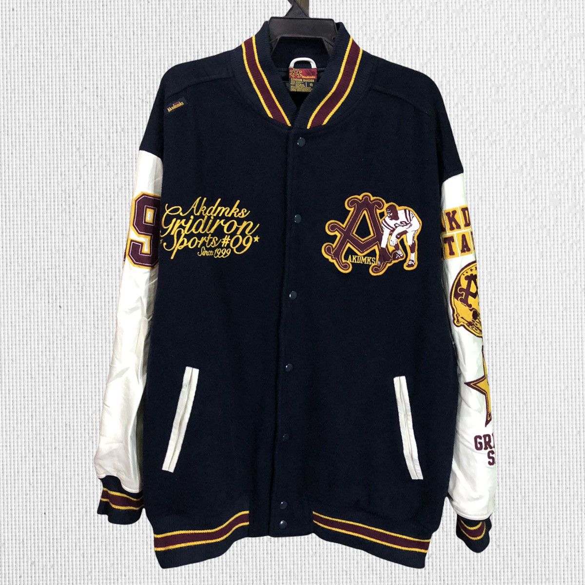 Akademiks Akademiks Stadium Division Varsity Jacket | Grailed