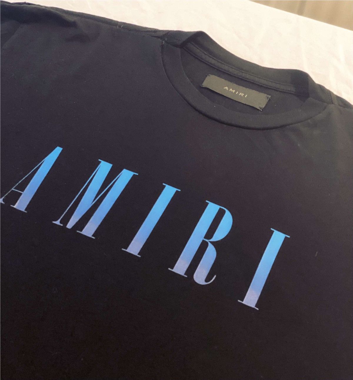 Amiri Box Logo T-shirt | Grailed