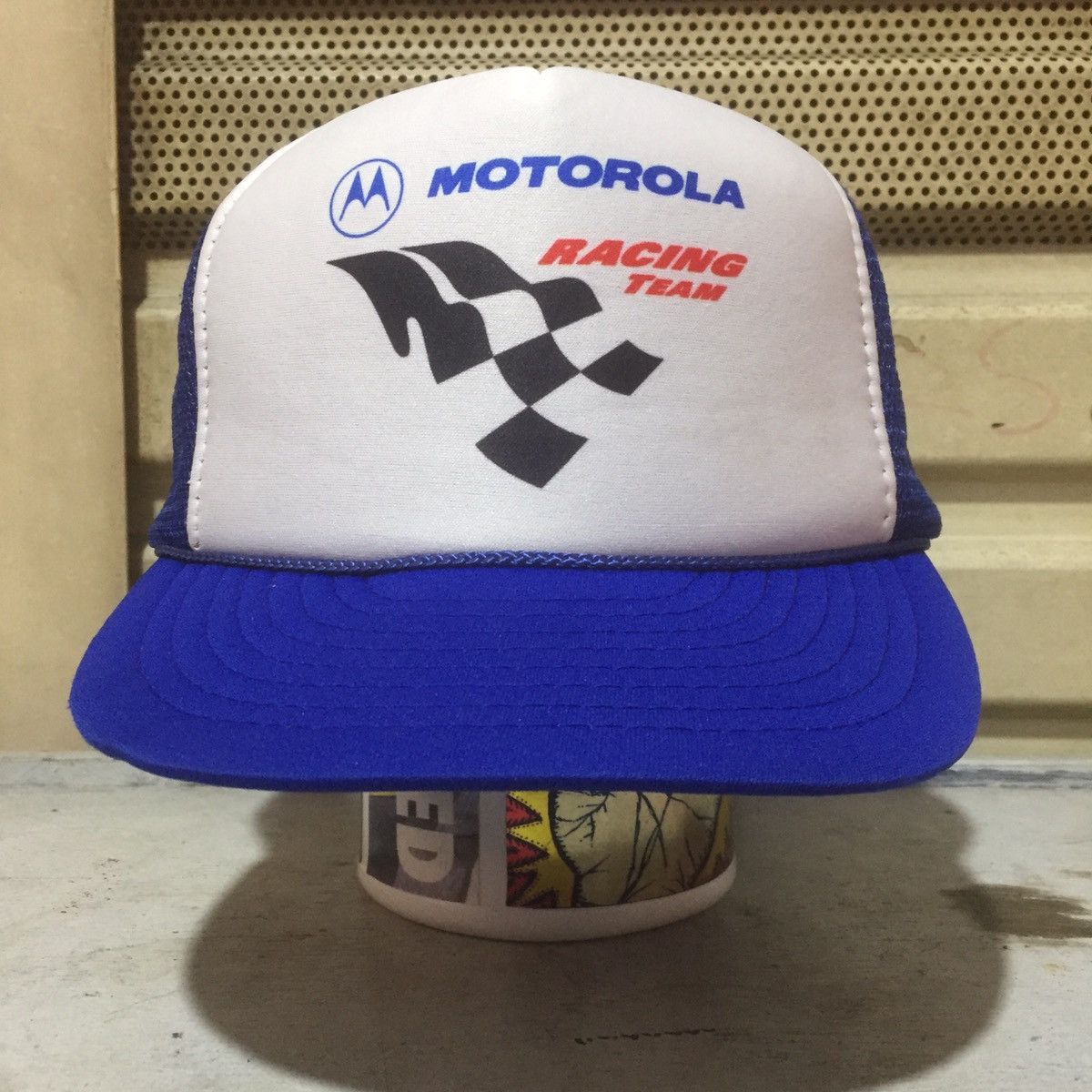 Racing × Trucker Hat × Vintage Vintage Trucker Hat MOTOROLA “RACING ...
