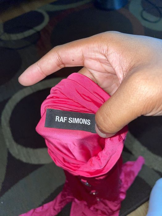 Raf Simons Pink Loop Ring Silk Turtleneck | Grailed