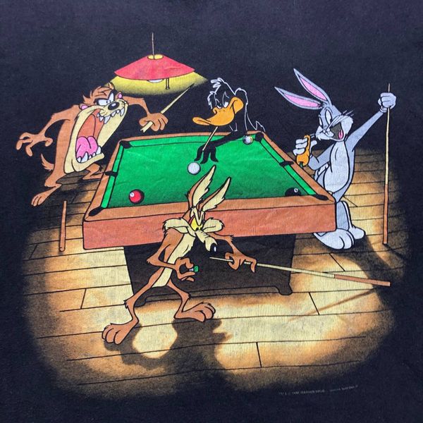 Vintage Warner Bros 1994 Official Looney Tunes Playing Pool Carton ...