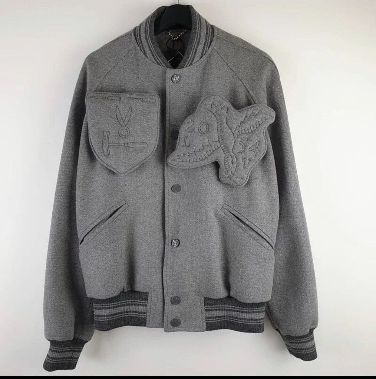 Louis Vuitton Varsity jacket Wool Virgil abloh | Grailed
