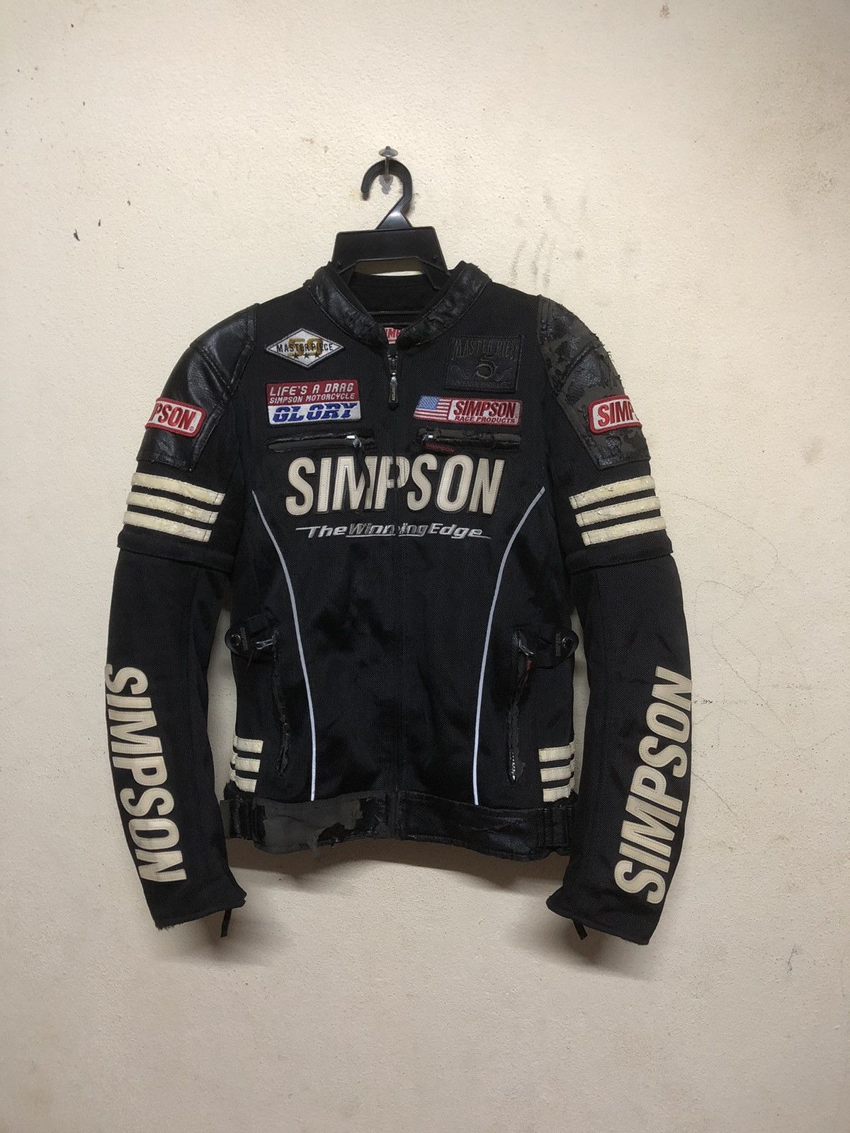 Racing × The Simpsons × Vintage Simpson Drag Racing Biker Pads ...