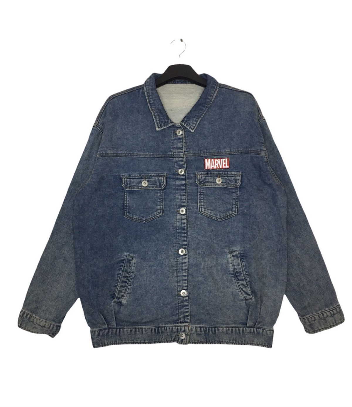 Denim Jacket × Marvel Comics × Other MARVEL DENIM JACKET FULL BUTTON ...