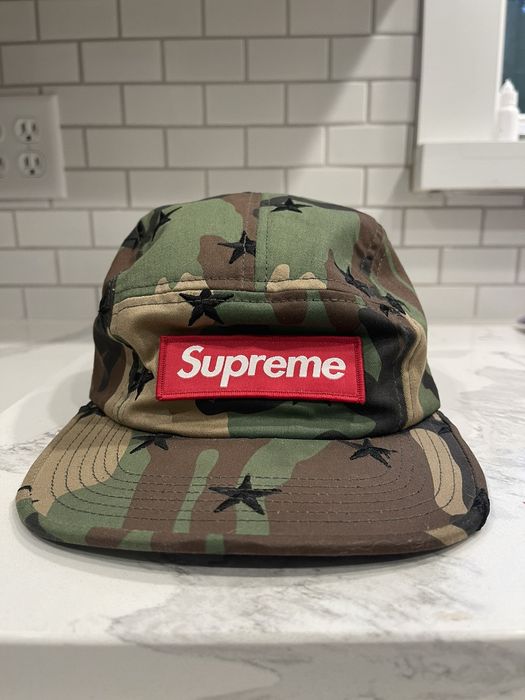 Supreme Rare Supreme Camo Stars Camp Cap Fw13 Ds Box Logo Bogo | Grailed