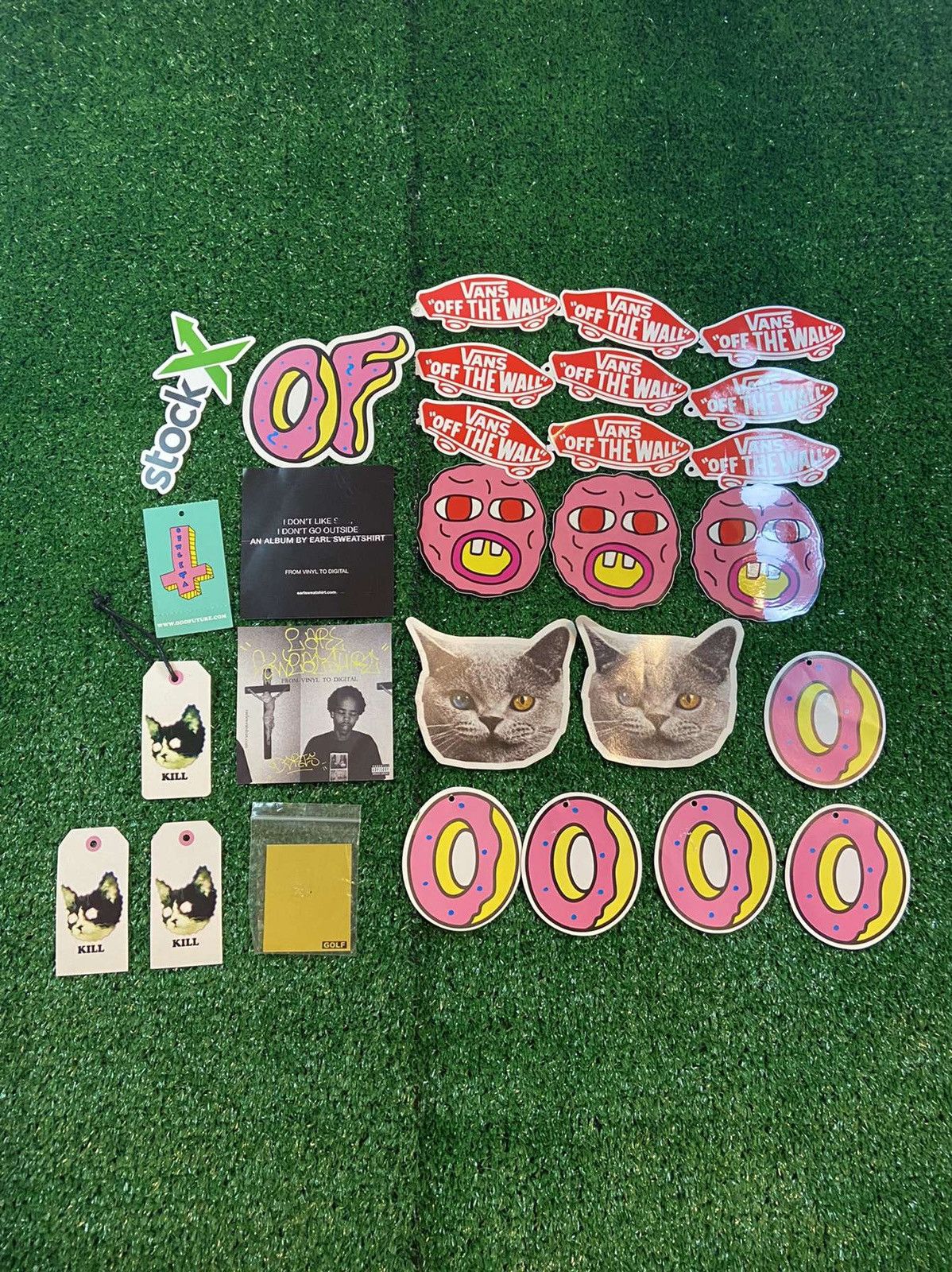 Odd Future Golf Wang/Odd Future stickers/tags lot | Grailed