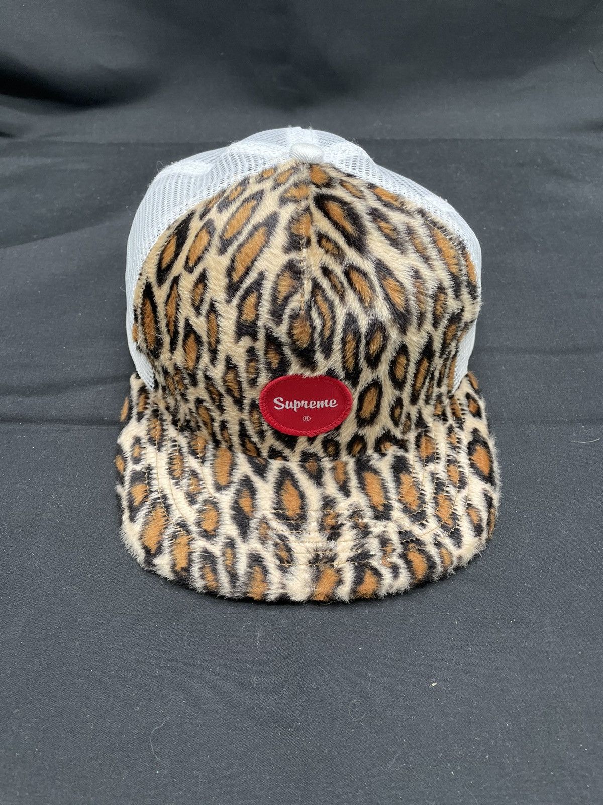 Supreme Supreme Leopard Mesh Back 5-Panel White | Grailed