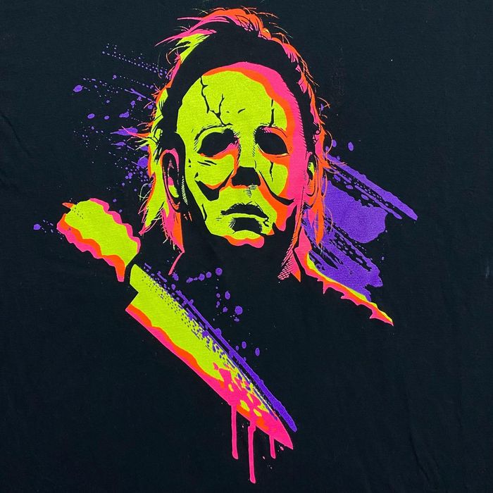 Movie Halloween Neon Michael Myers 80s Tee 2X | Grailed