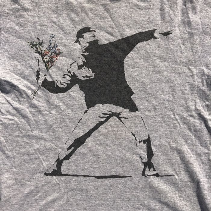 Vintage 2005 Banksy Rage Flower Thrower Vintage Street Art | Grailed
