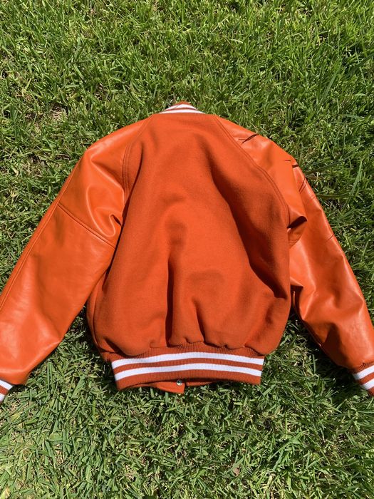 Vintage Vintage Burnt Orange Letterman | Grailed