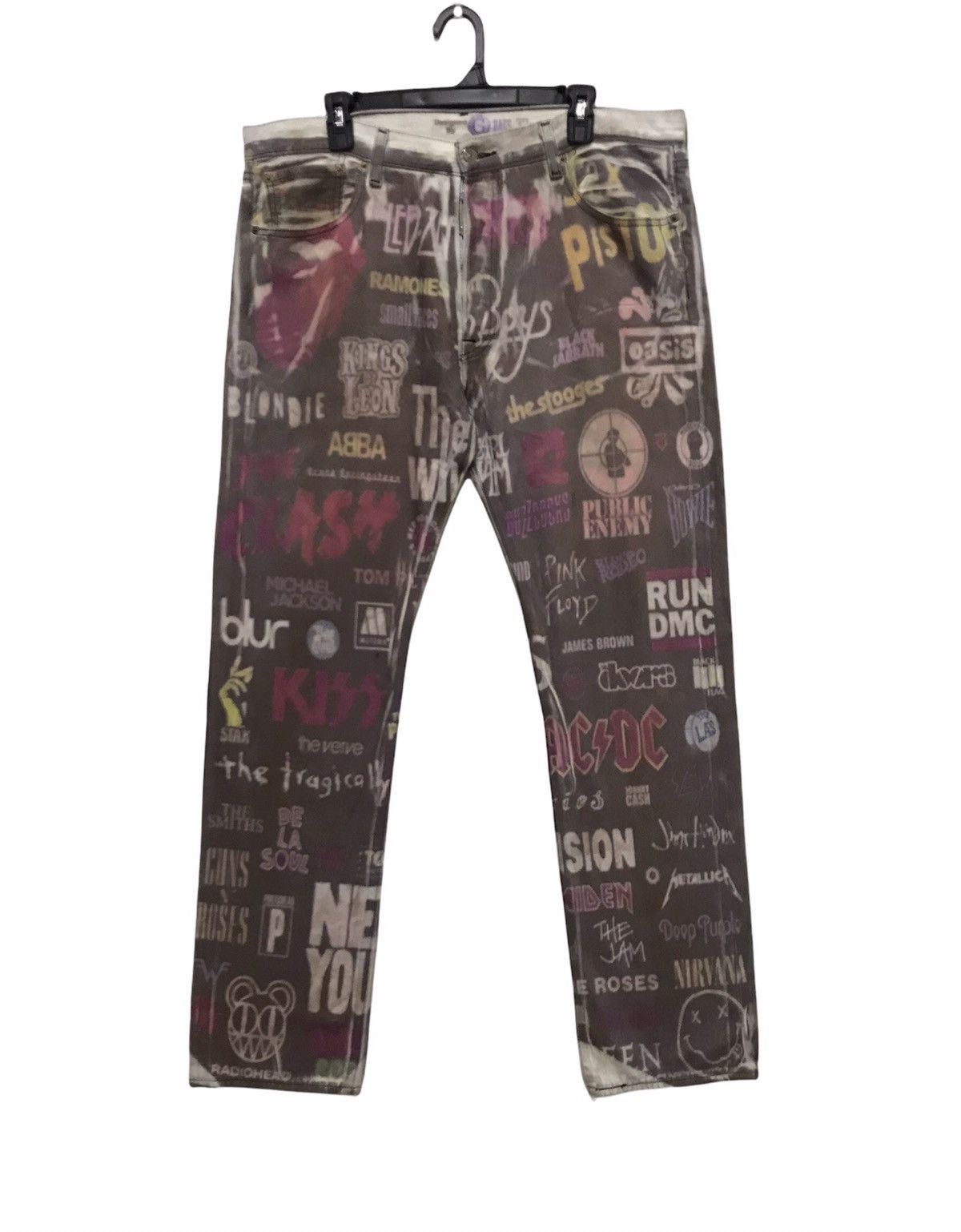 Levi's × Vintage 🔥Super Rare Vintage Levi's 501 Band Full Print | Grailed