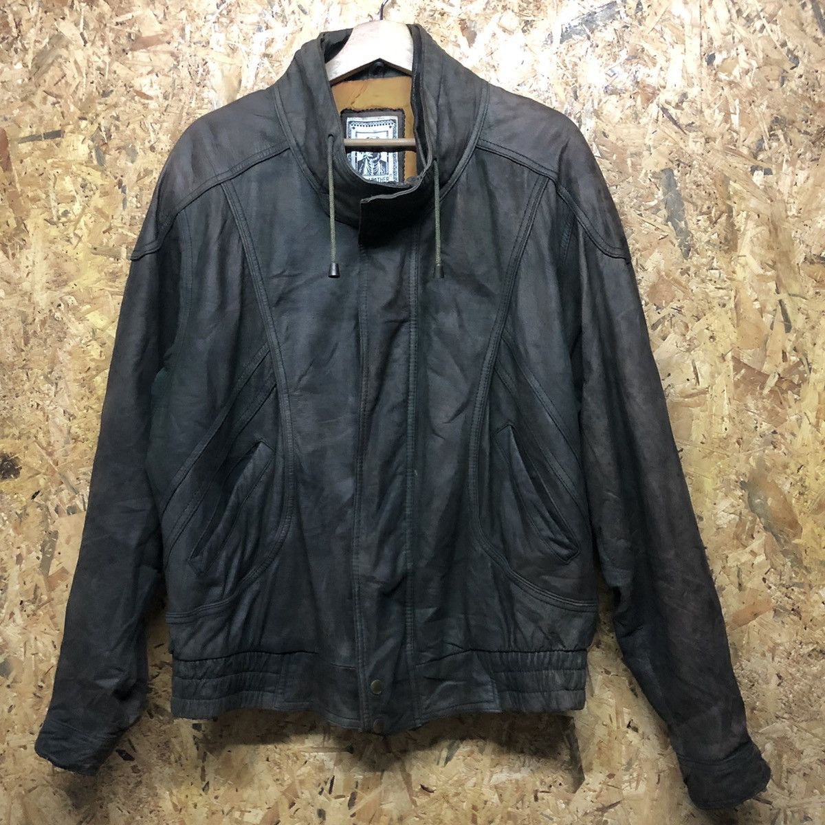Vintage HB LEATHER HIGH FASHION LEATHER JACKET | Grailed