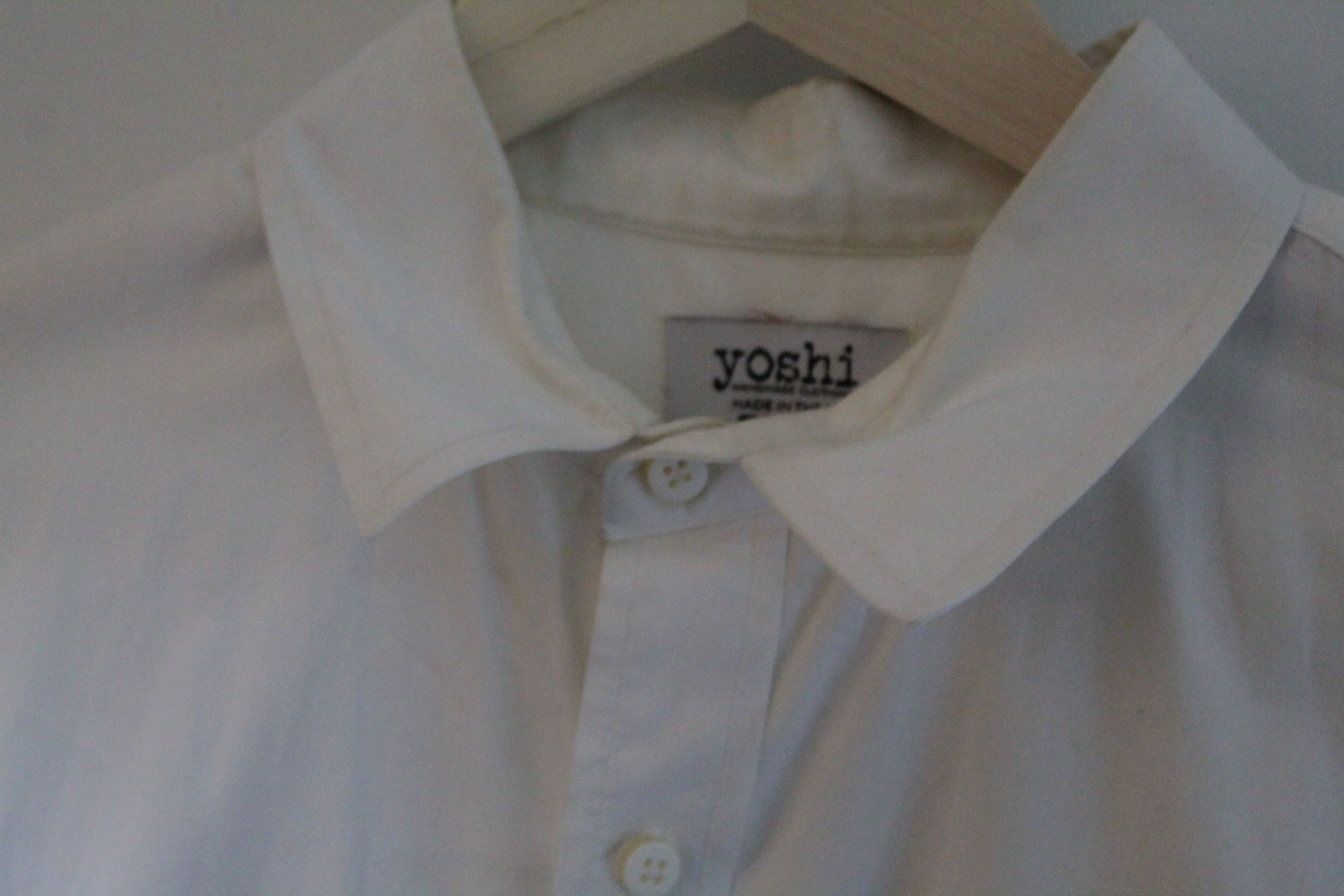 Yoshi Yoshi Yoshi Basic White Button Up | Grailed