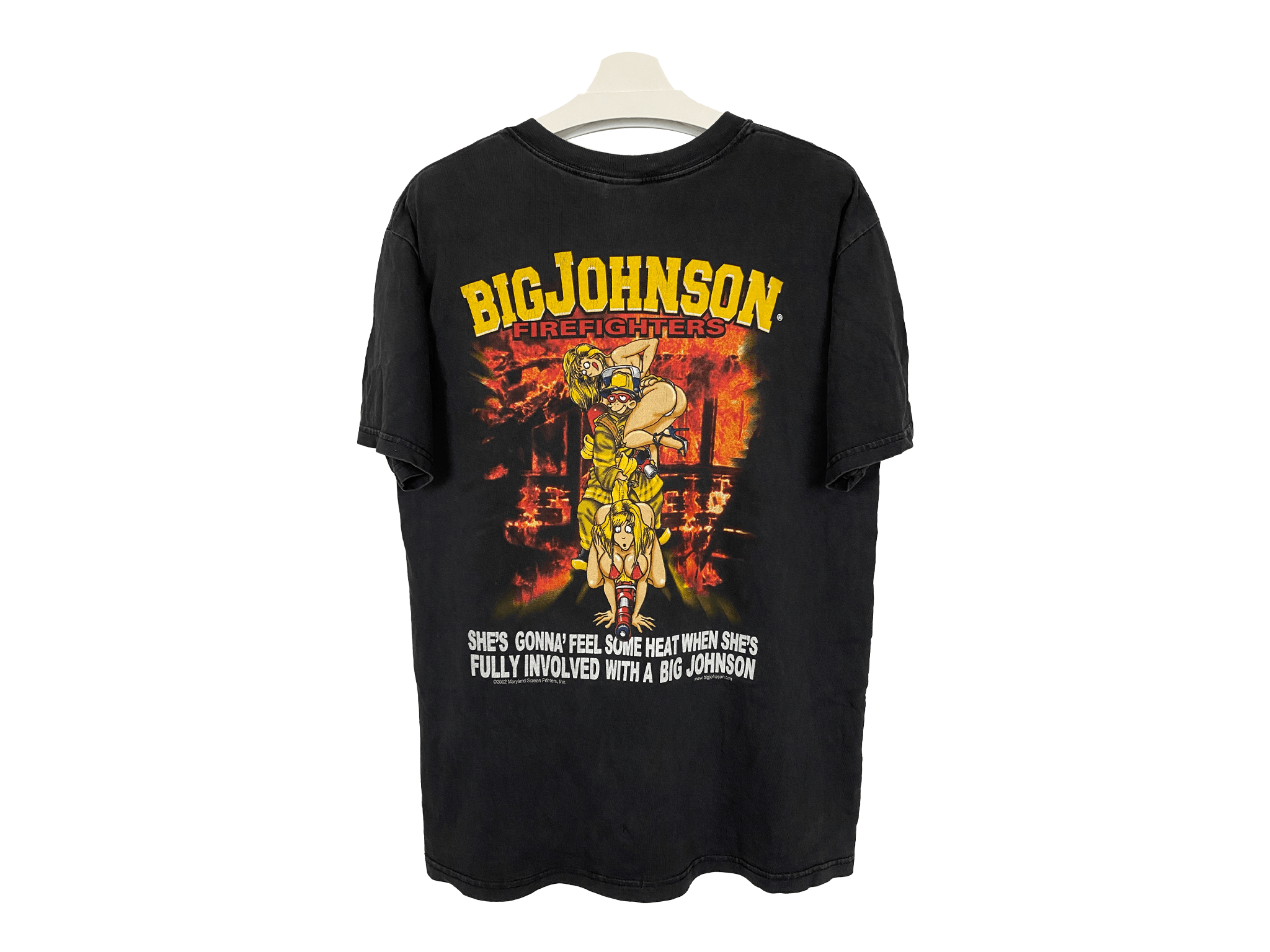 Vintage Vintage Big Johnson Fire Hose 1990s T-Shirt | Grailed
