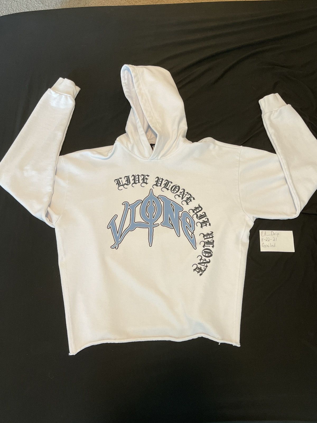 Vlone VLONE O-Hoodie WHITE/BLUE | Grailed